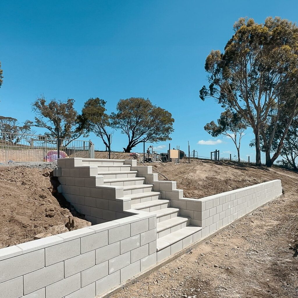 Coloured Retaining Wall Block