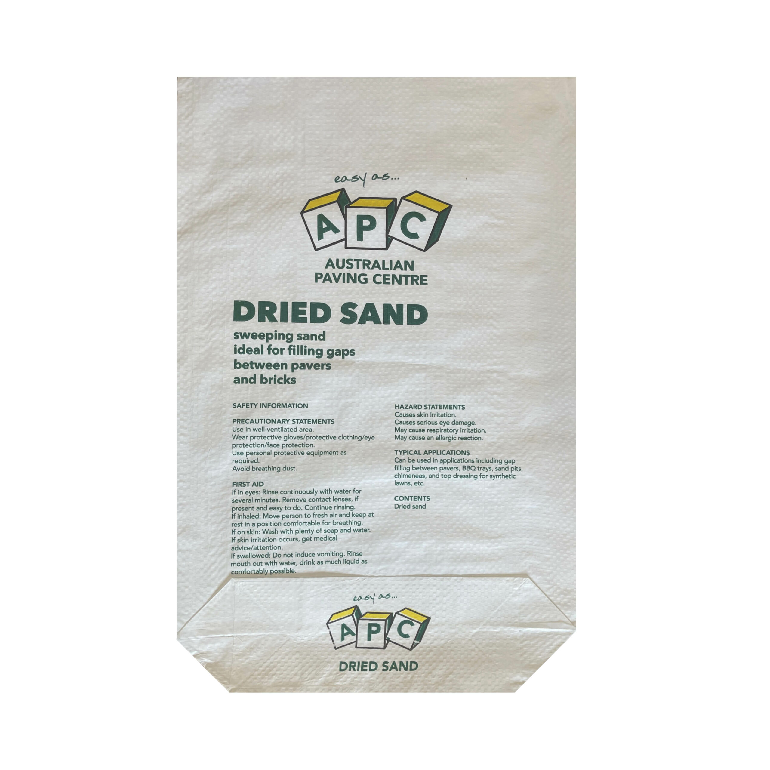 Dried Paver Sand (20kg) - Australian Paving Centre Online